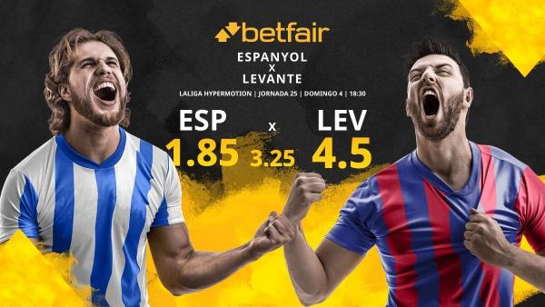 RCD Espanyol vs. Levante UD: horario, TV, estadísticas, clasificación y pronósticos