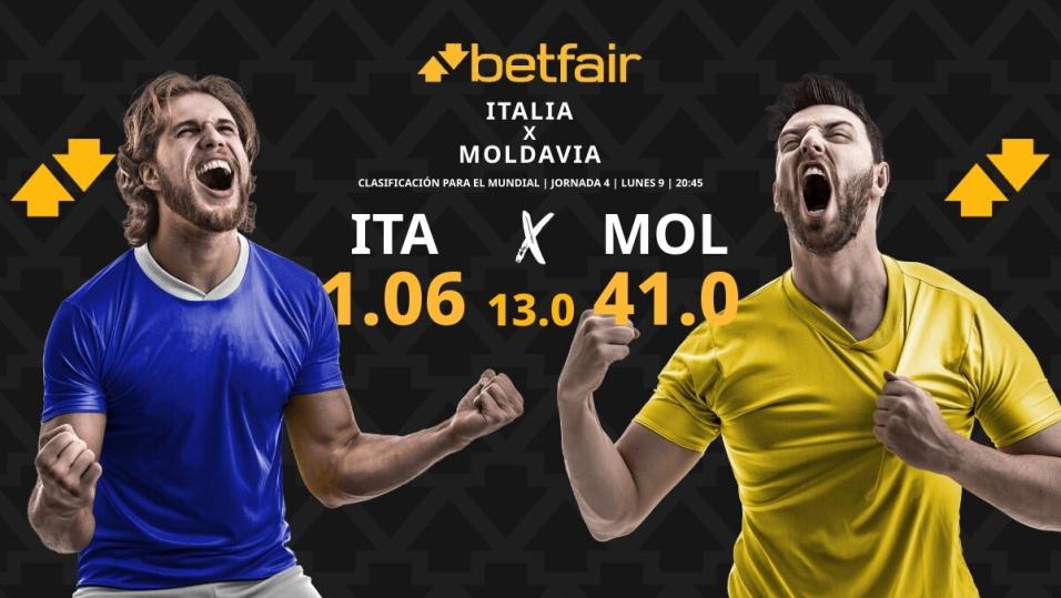 Italia vs. Moldavia: horario, dónde ver, pronósticos y clasificación