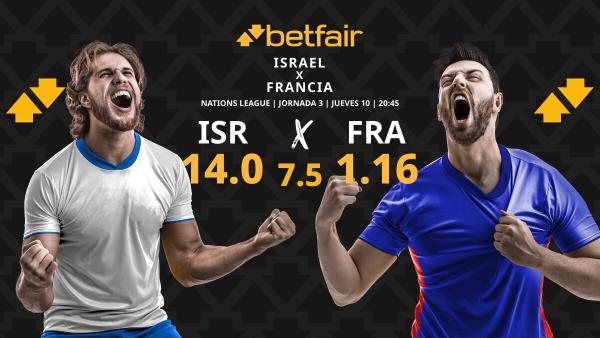 Israel vs. Francia: horario, dónde ver, pronósticos y clasificación